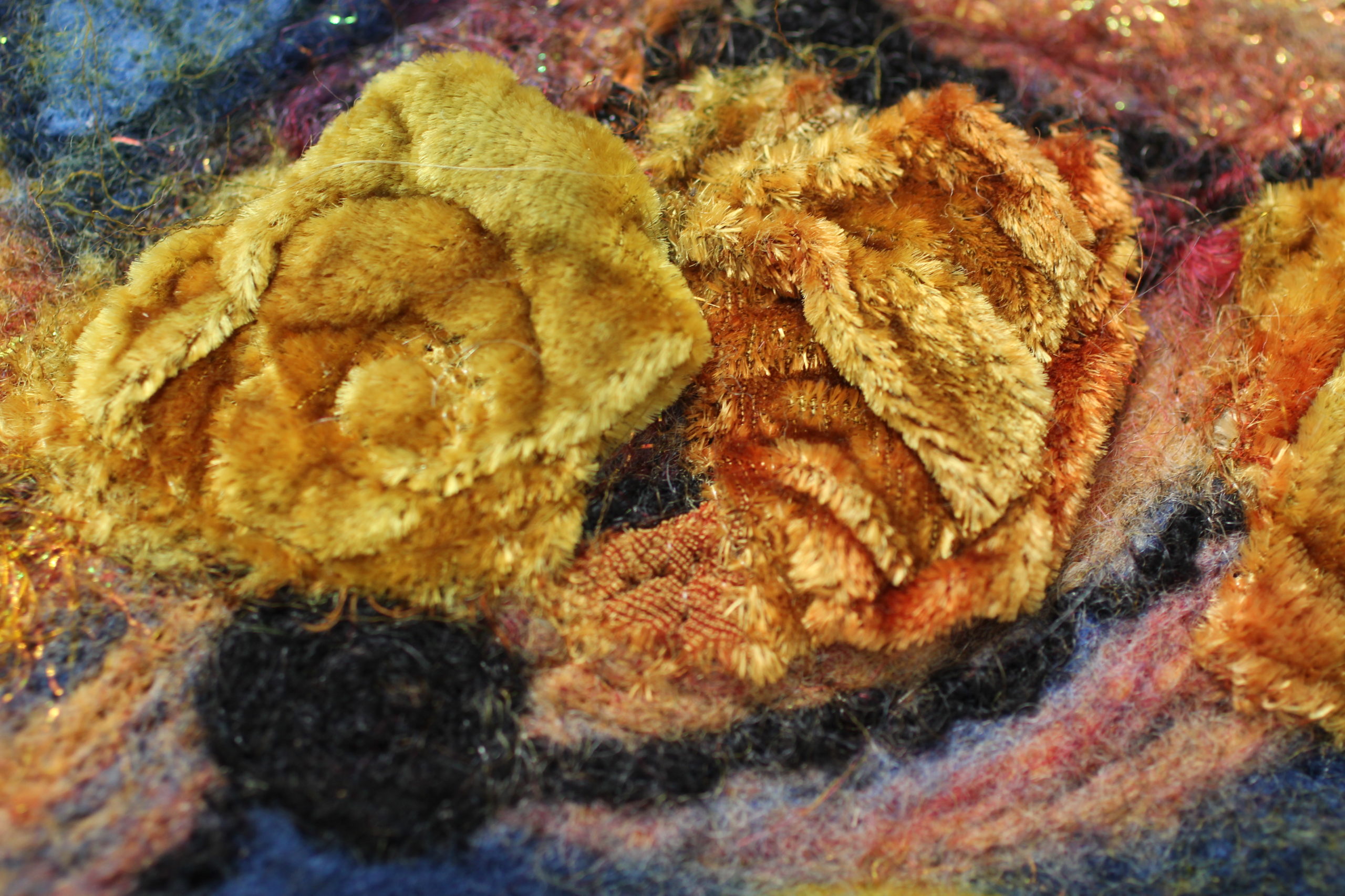 Fanciful Felted Cuffs: Learn to Machine Needle Felt, Free Motion Stitch ...