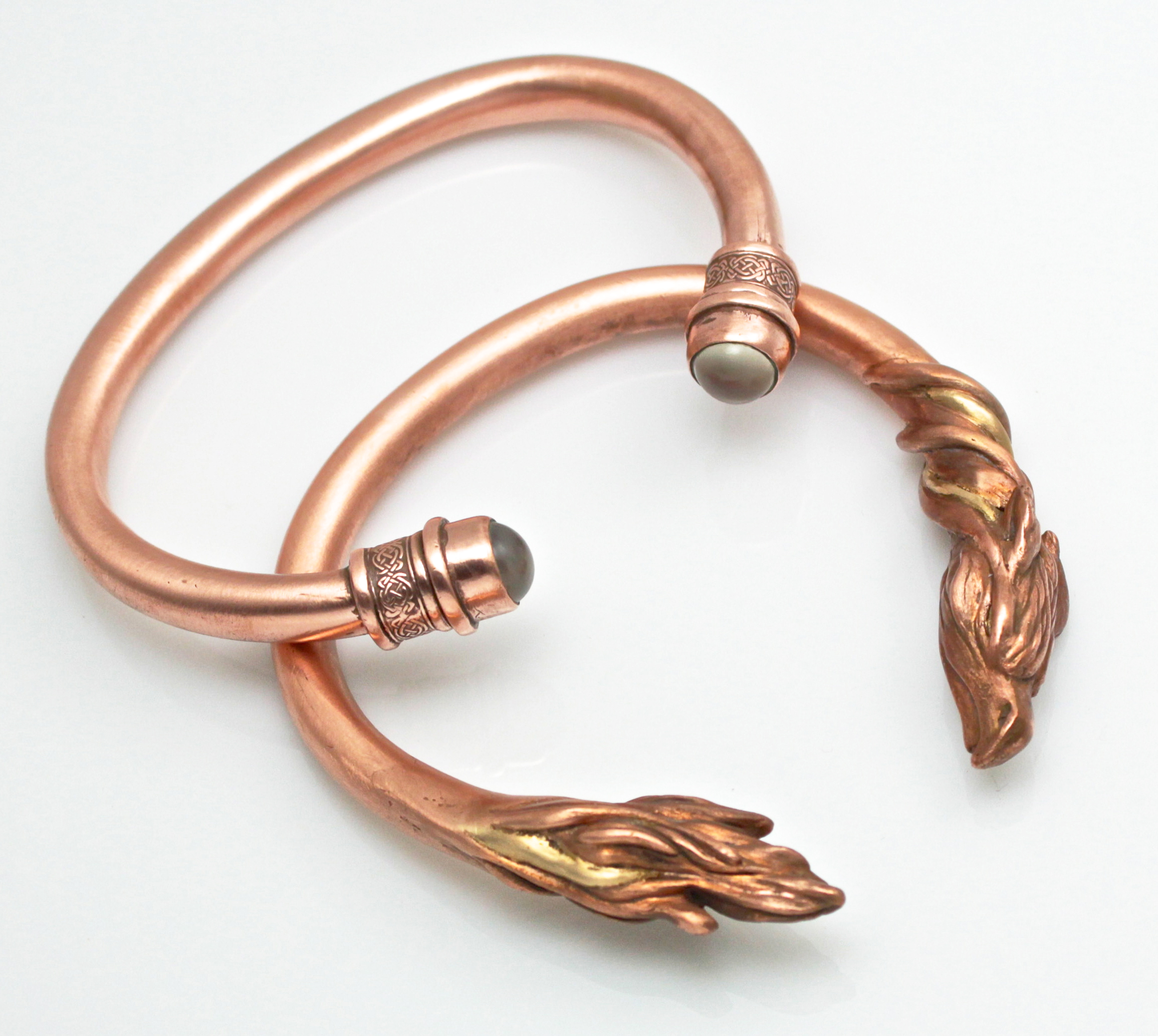 Crafting Copper Clay Torc Bracelets - Craftcast